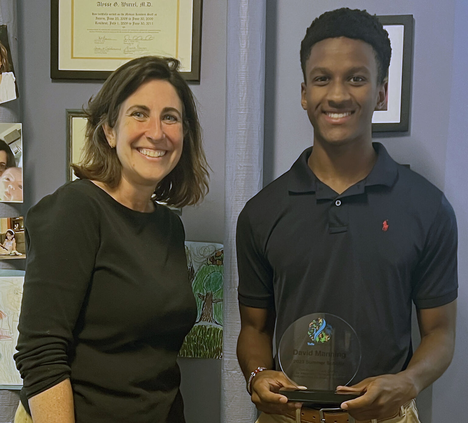 David Manning, Recipient of the Levy CIMAR Undergraduate Summer ...